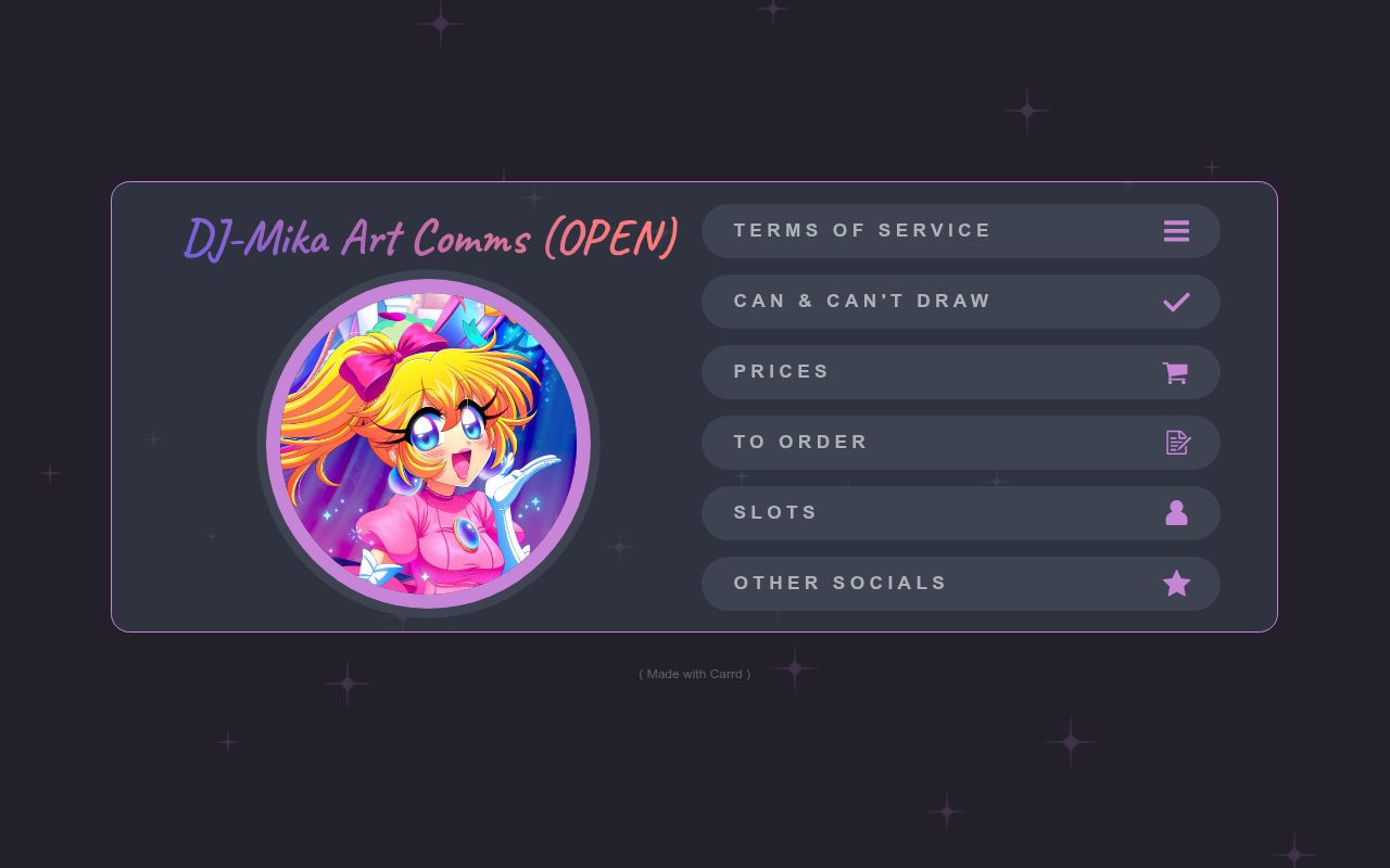 DJ-Mika Art Comms 2023